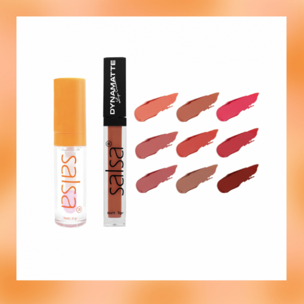 SALSA Bundle Lip Glow Up! - 1 Lip Glow Serum + 1 Dynamatte Lipcream ...