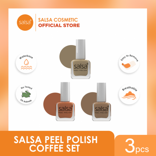 SALSA Peel Polish - Coffee (Kutek HALAL Lupas Breathable Hijab Friendly ...