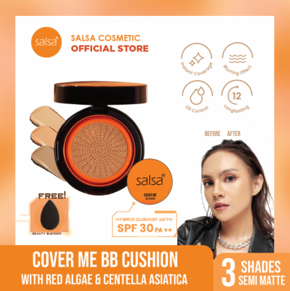 SALSA Cover Me BB Cushion (Ivory) - Semi Matte With Red Algae Centella ...