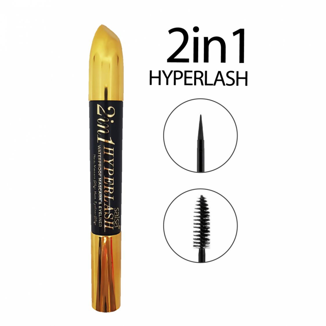 SALSA Waterproof Mascara 2 In 1 Hyperlash | Salsa Cosmetics